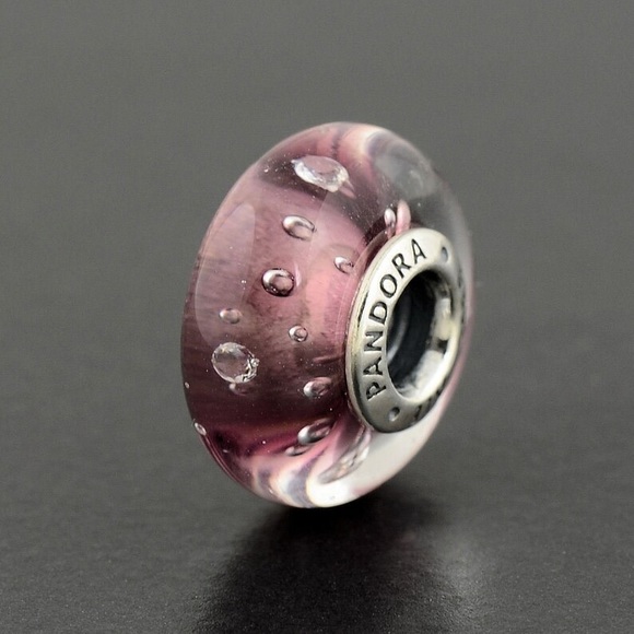 Pandora | Jewelry | Pandora Pink Effervescence Cz Murano Glass ...